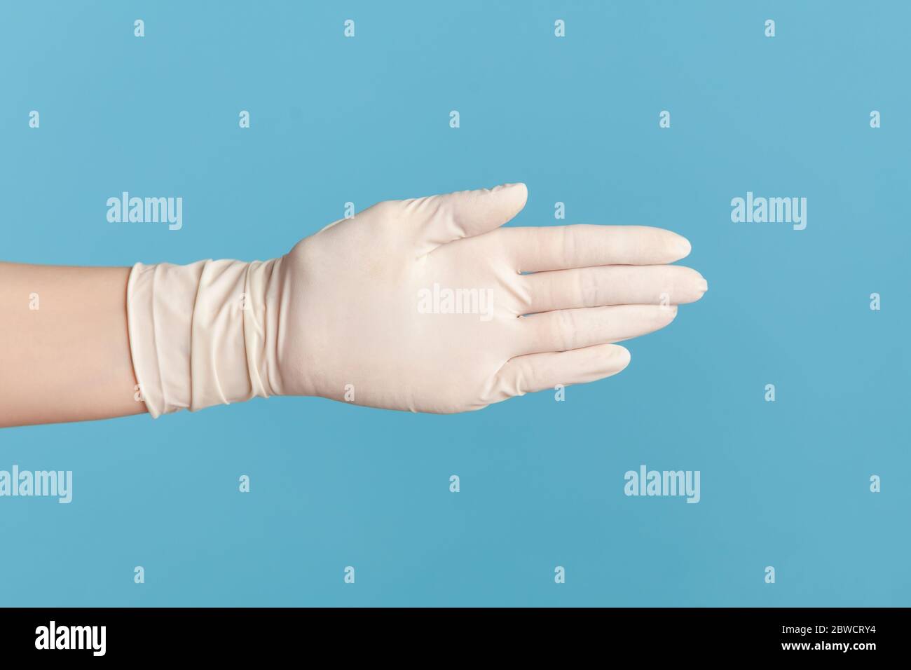 Surgical gloves handshake hi-res stock photography and images - Alamy