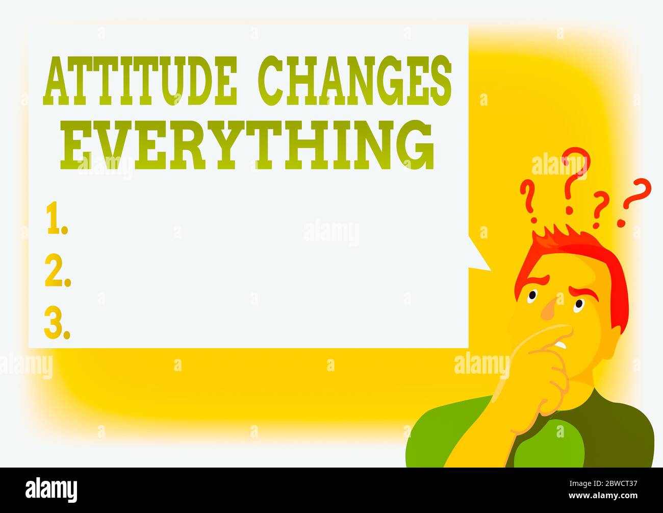 Writing note showing Attitude Changes Everything. Business concept for ...