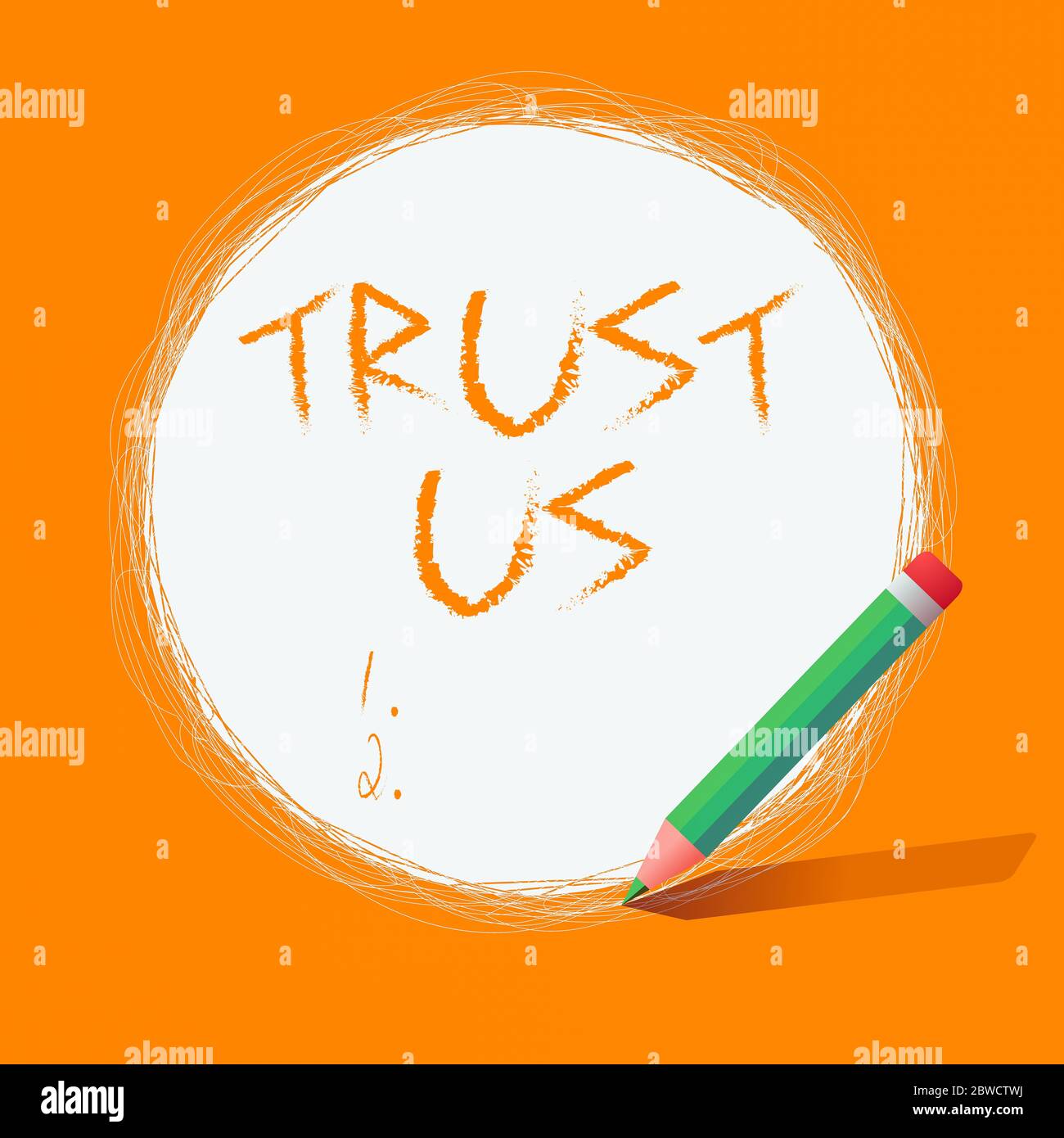 Writing note showing Trust Us. Business concept for believing in the ...