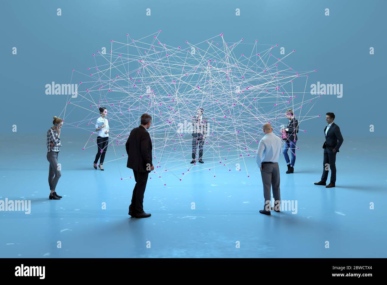 Global social network system around hi-res stock photography and images ...