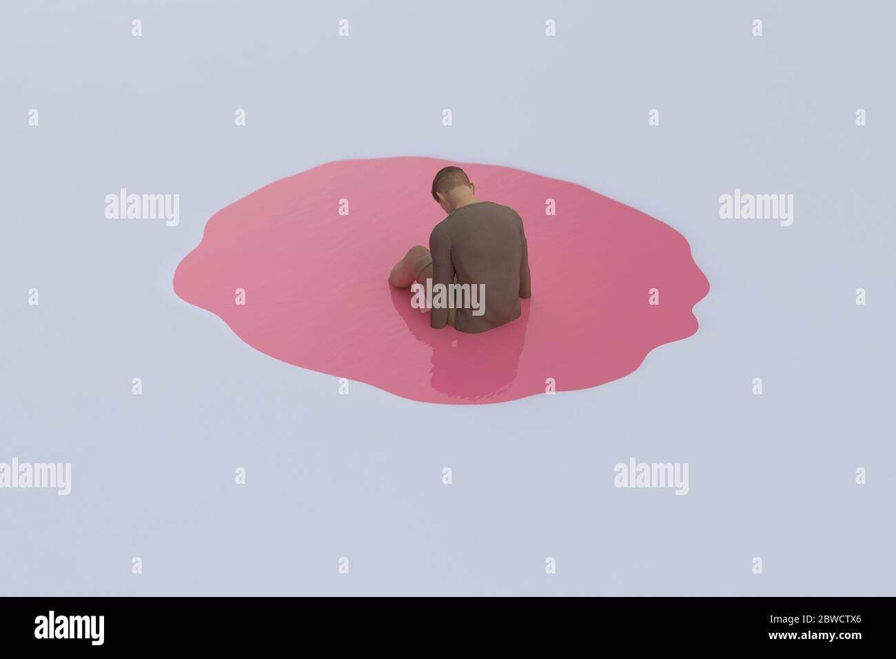 Man puddle water hi-res stock photography and images - Alamy