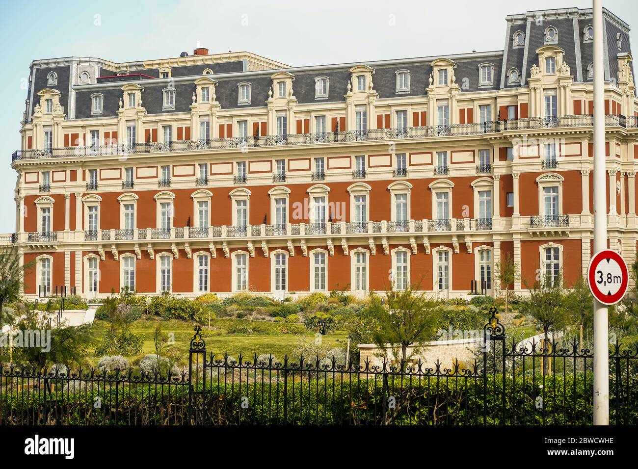 Beautiful biarritz palace hotel, great design for any purposes Stock ...