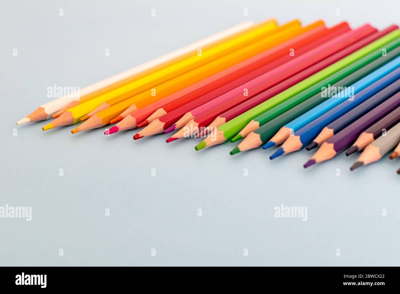 Pencil table colors hi-res stock photography and images - Alamy