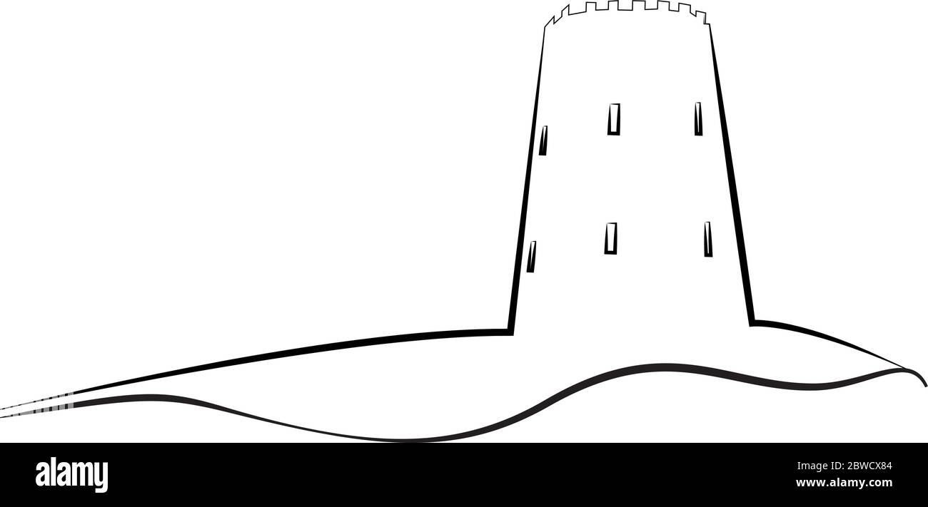 Tower outline logo Stock Vector Image & Art - Alamy