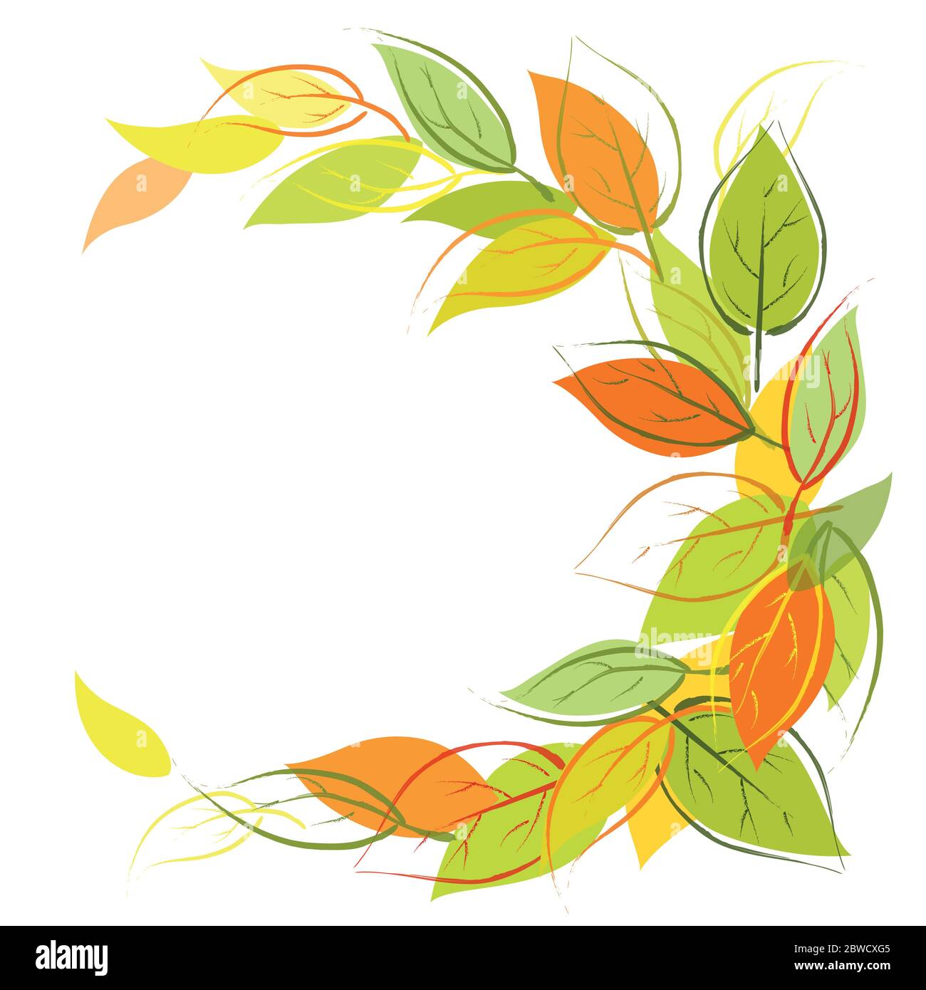 Vector background with autumn leaves Stock Vector Image & Art - Alamy