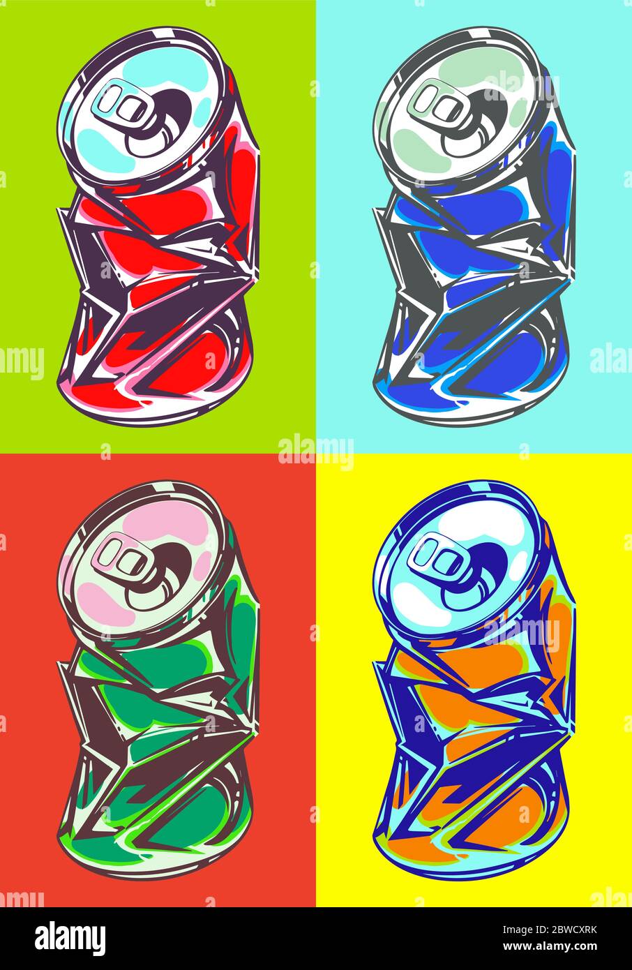 Cartoon drawing trash can hi-res stock photography and images - Alamy