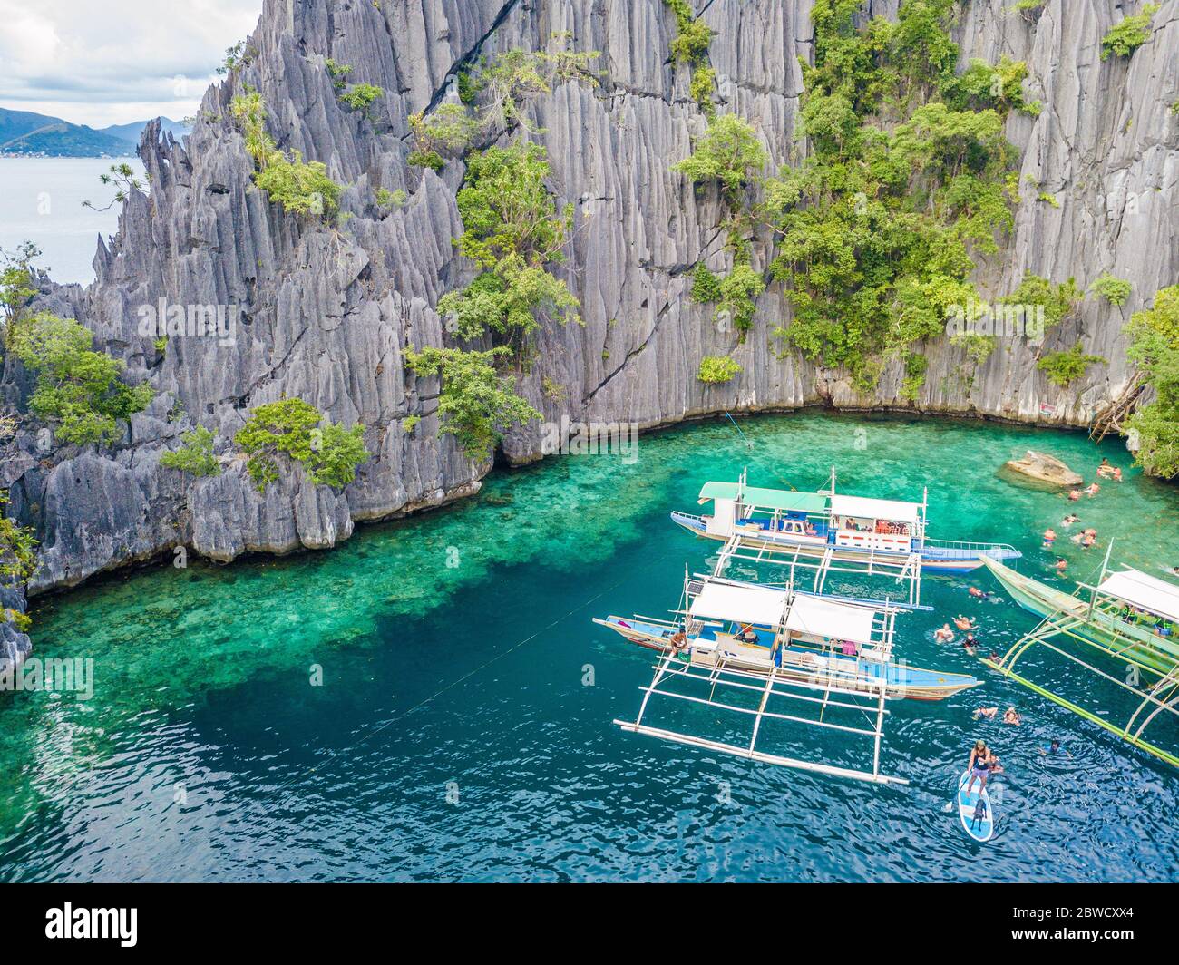 Boats in Coron Palawan Philippines Stock Photo - Alamy