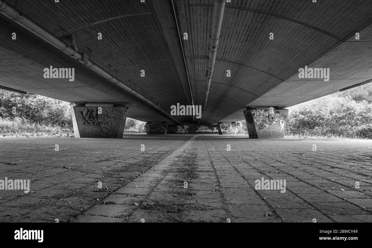 room under a urban bridge Stock Photo - Alamy