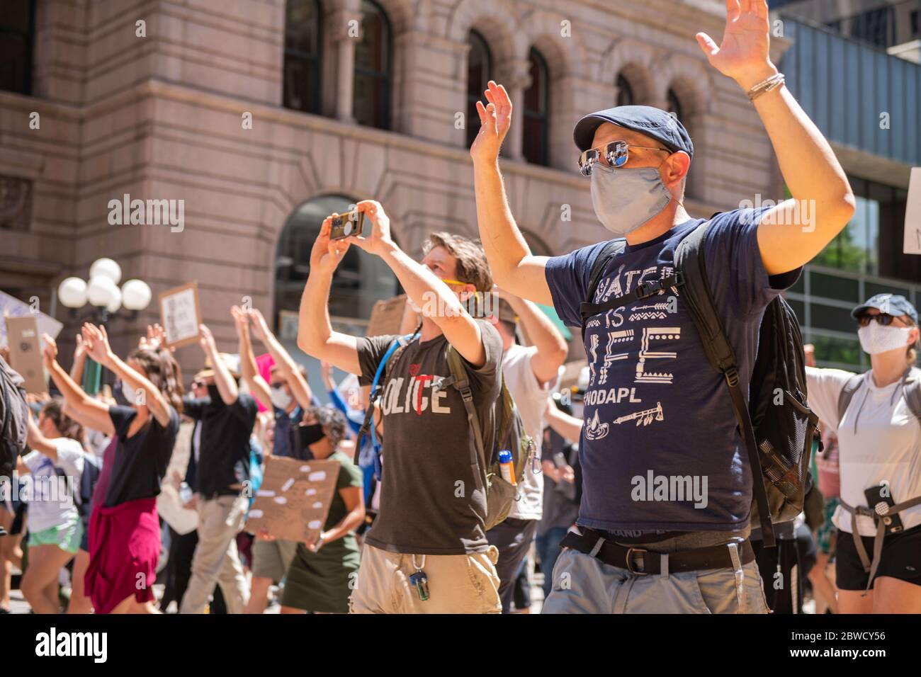 Denver, Colorado, USA. 30th May, 2020. What started as peaceful ...