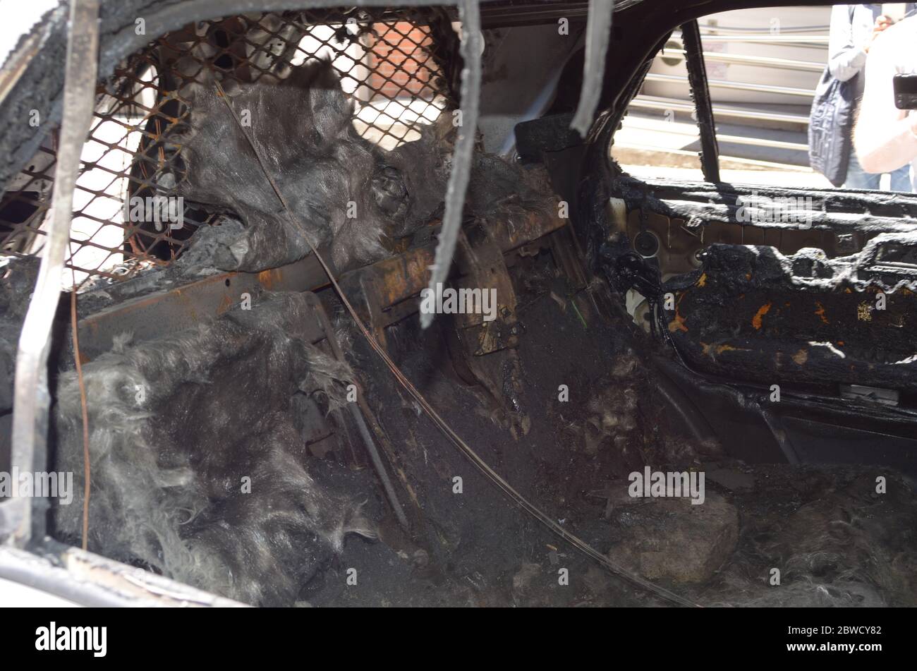 New York City, USA 31, May 2020 Burned NYPD police car Stock Photo - Alamy