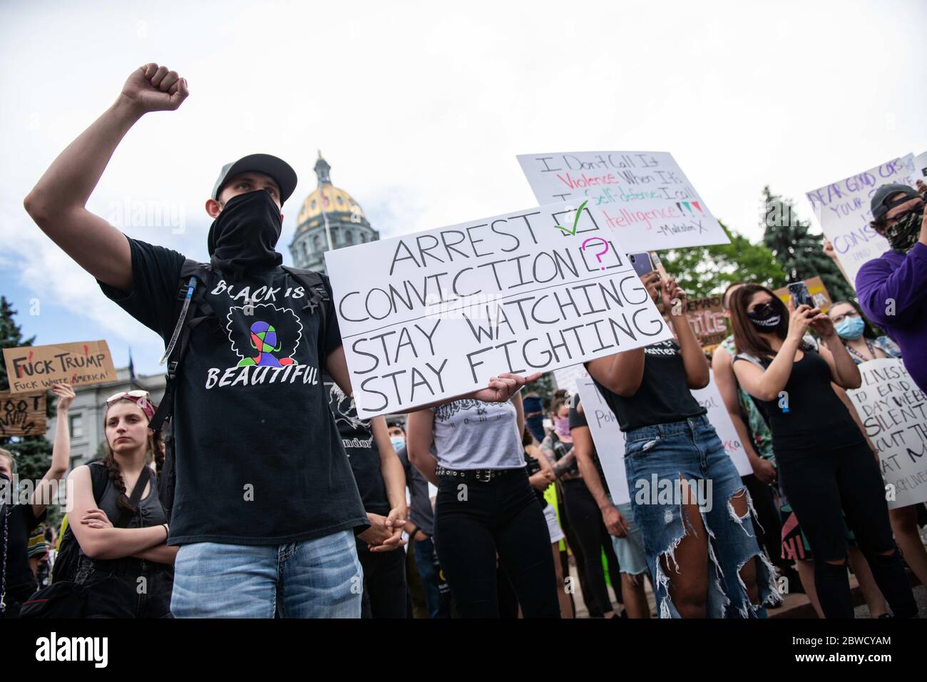Denver, Colorado, USA. 30th May, 2020. What started as peaceful ...