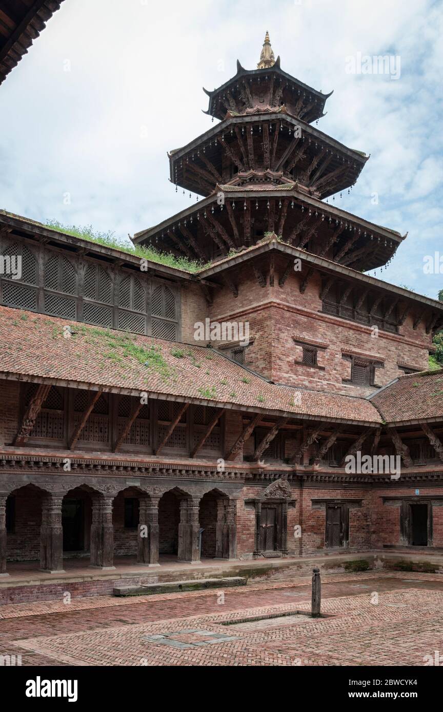 Courtyard of Mul Chowk, in the Patan Royal Palace Complex in Patan ...