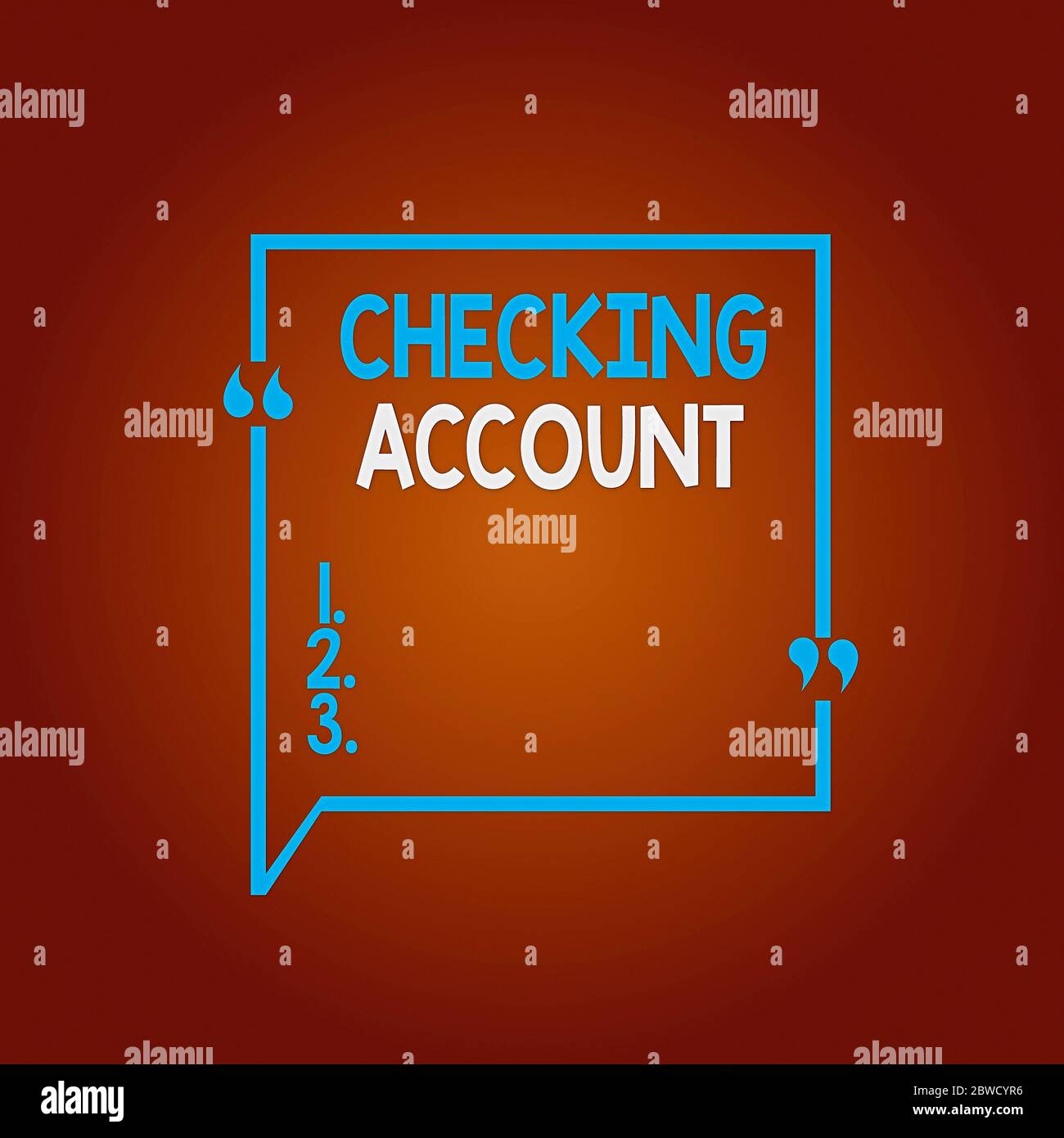Conceptual hand writing showing Checking Account. Concept meaning ...