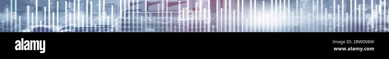 Stock market or forex trading graph and candlestick chart. Long ...