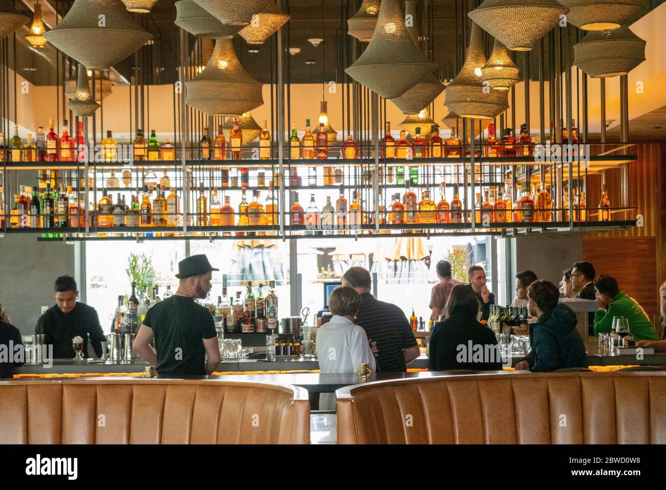 restaurant bar in Palm Springs CA Stock Photo - Alamy