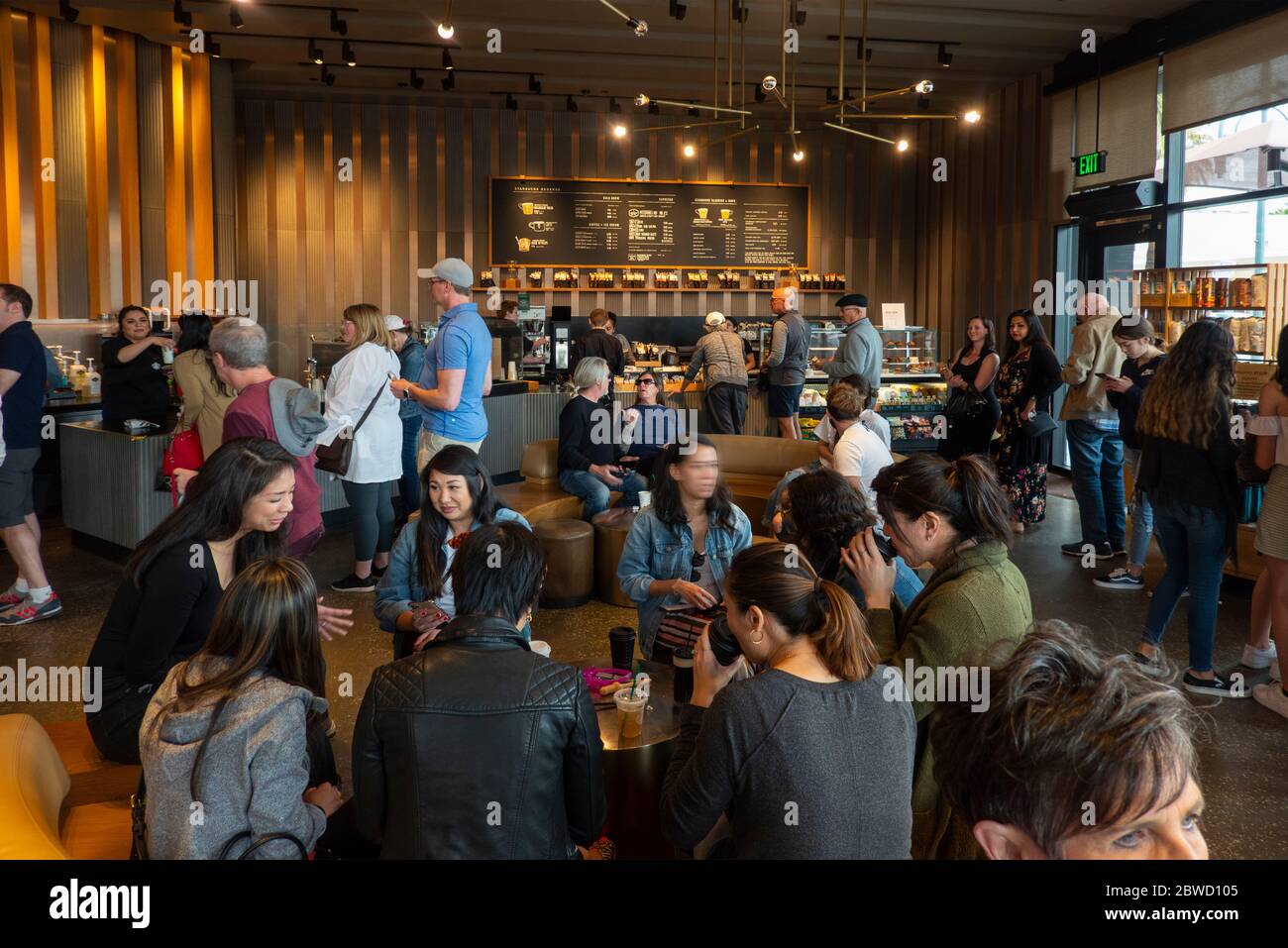 Starbucks Reserve coffee bar downtown Palm Springs CA Stock Photo - Alamy
