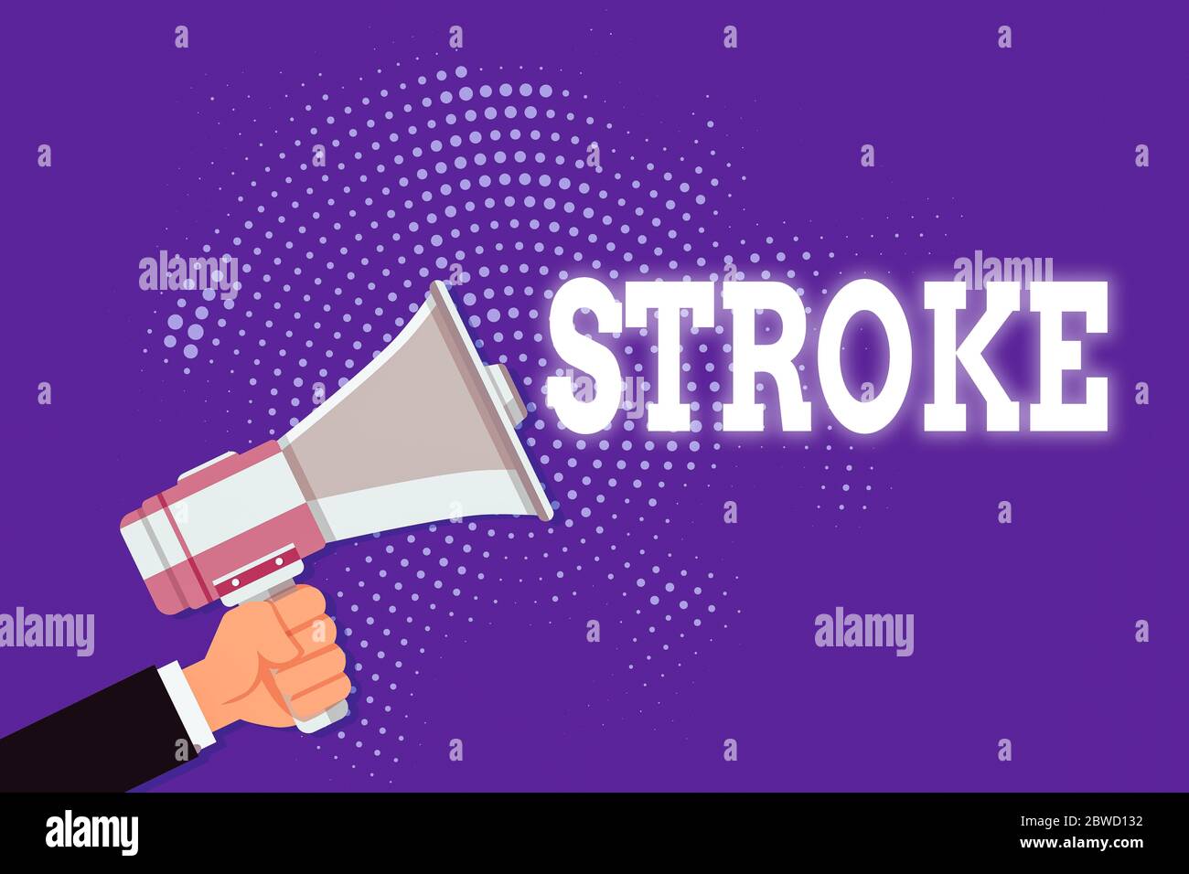 Handwriting text Stroke. Conceptual photo caused by bleeding into brain ...