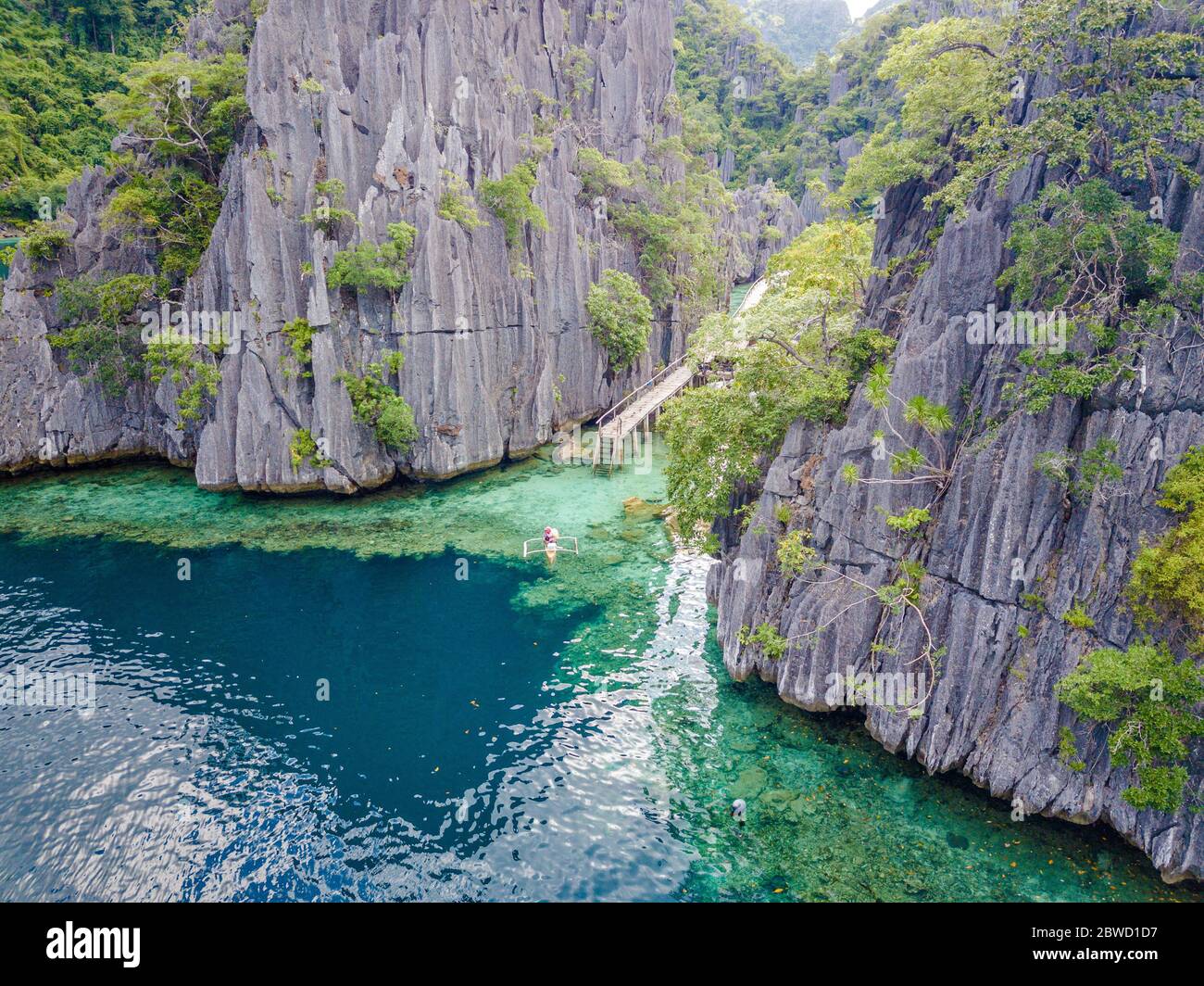 Nice view of lagoon in Coron Palawan Philippines Stock Photo - Alamy
