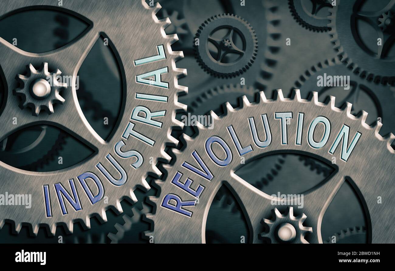 Handwriting text writing Industrial Revolution. Conceptual photo ...