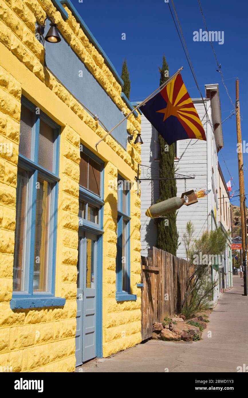 Art Gallery, Bisbee Mining Town, Cochise County, Arizona, USA Stock ...