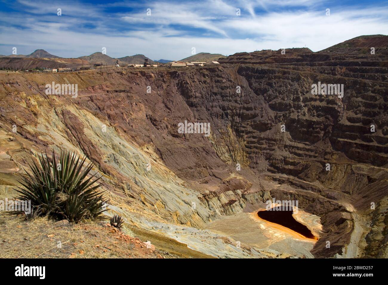 Lavender Pit Copper Mine, Bisbee Mining Town, Cochise County, Arizona ...