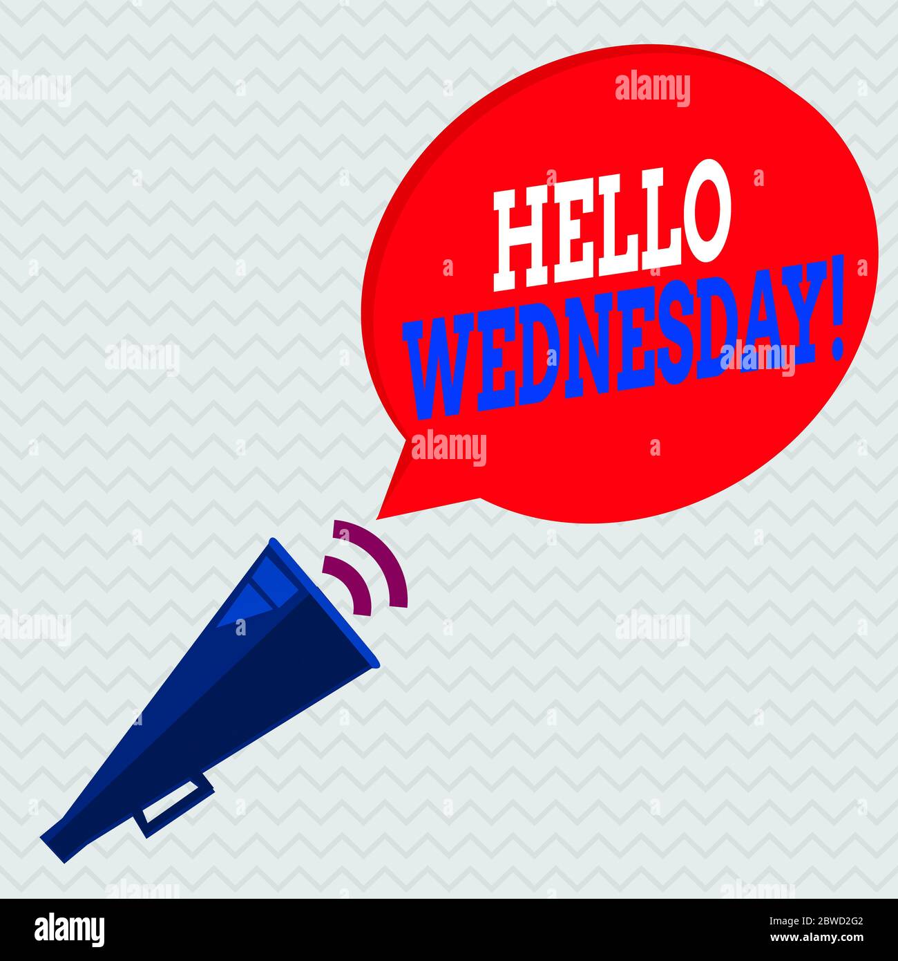 Conceptual hand writing showing Hello Wednesday. Concept meaning it is ...