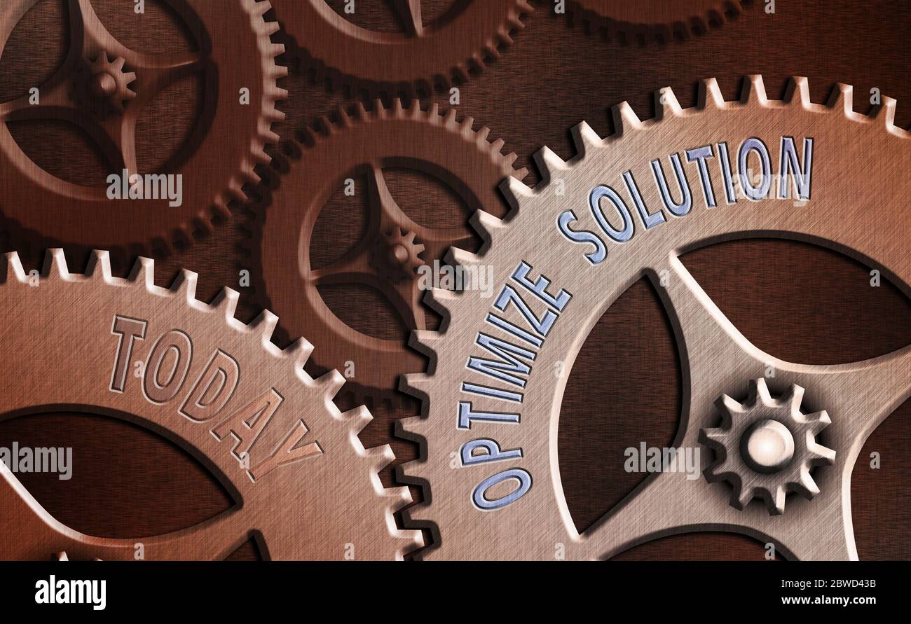 Text sign showing Optimize Solution. Business photo text process of ...