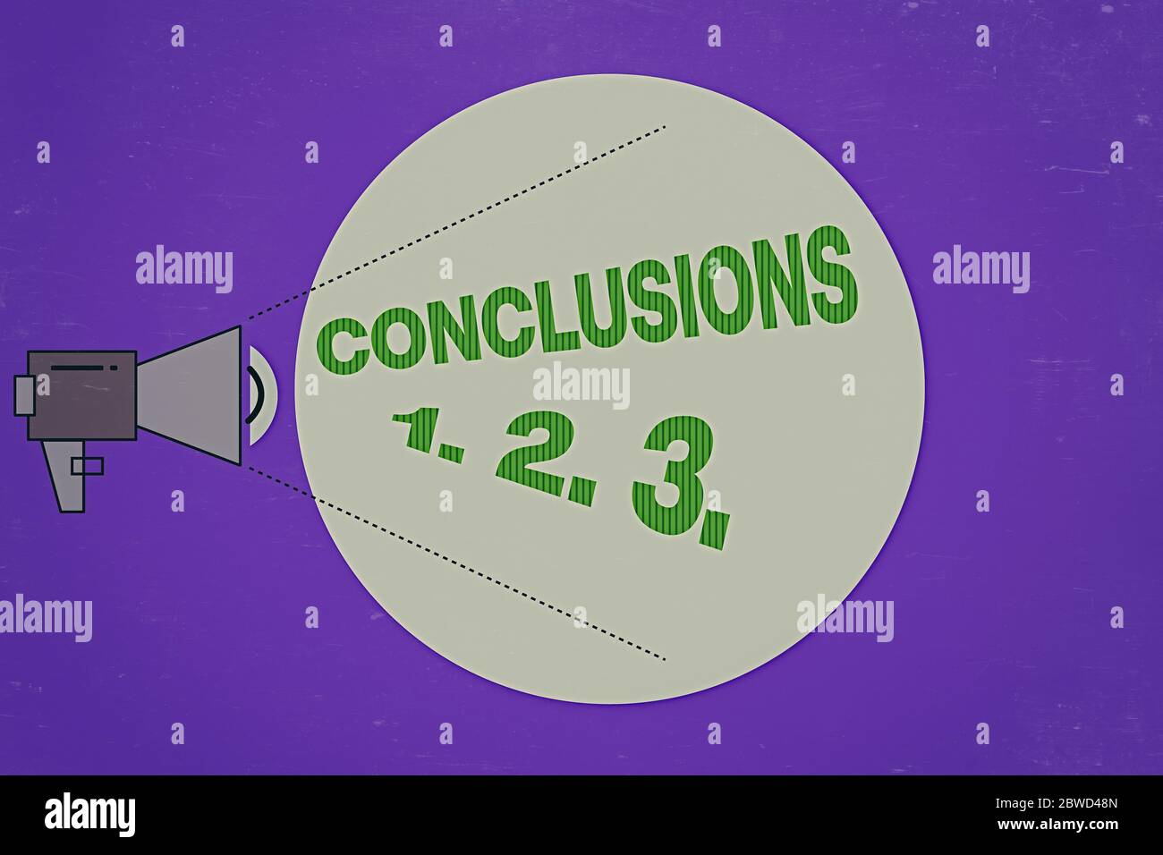 Text sign showing Conclusions 1. 2. 3.. Business photo showcasing Lists ...