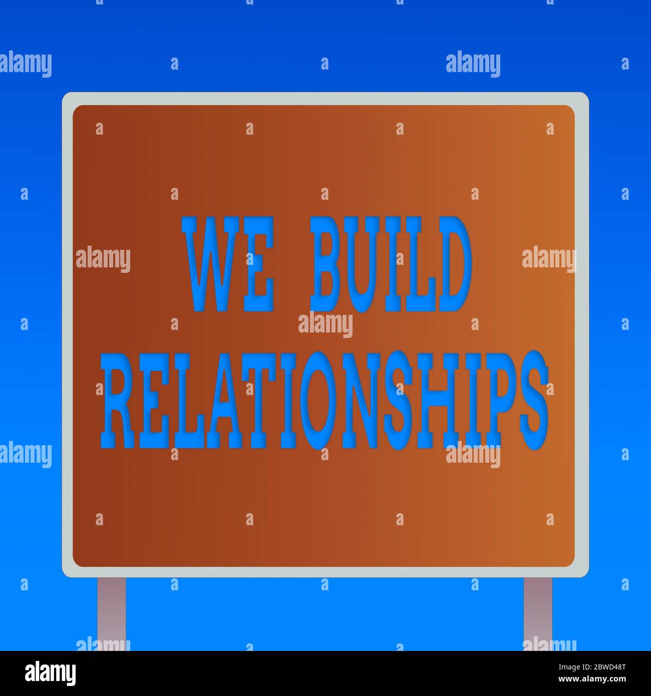 Conceptual hand writing showing We Build Relationships. Concept meaning ...
