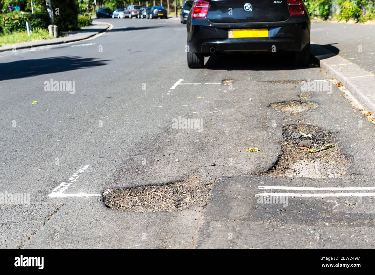 Holes in tarmac hi-res stock photography and images - Alamy