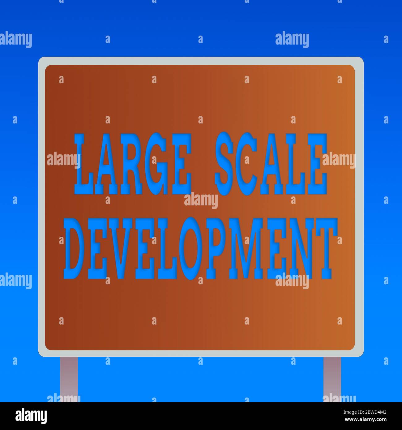 Conceptual hand writing showing Large Scale Development. Concept ...