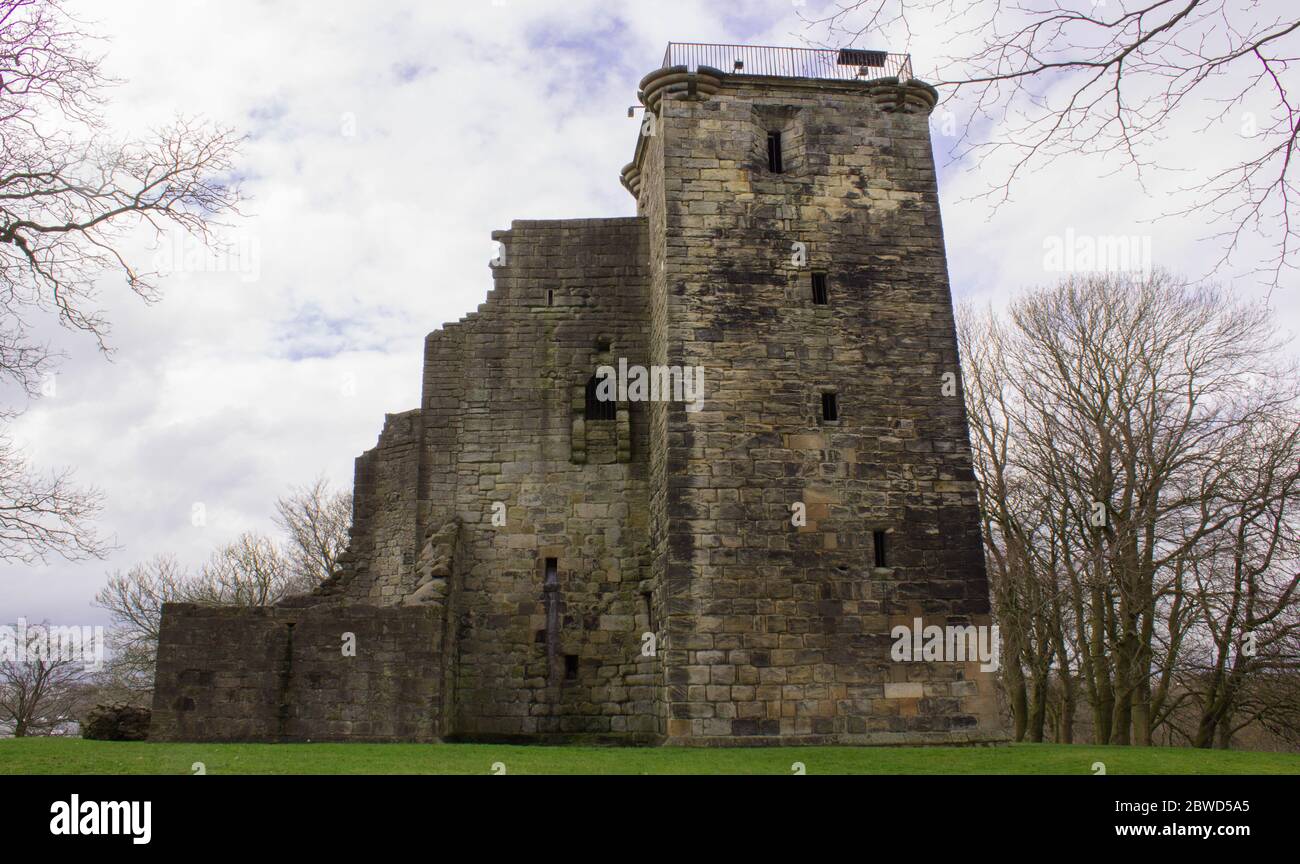 Crookston Castle Ruins Located in Pollock Area, Glasgow. The origins of ...