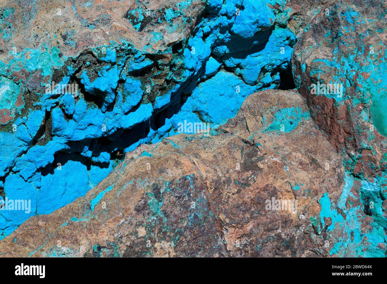 Azurite & Malachite minerals at Jerome State Historic Park,Jerome ...