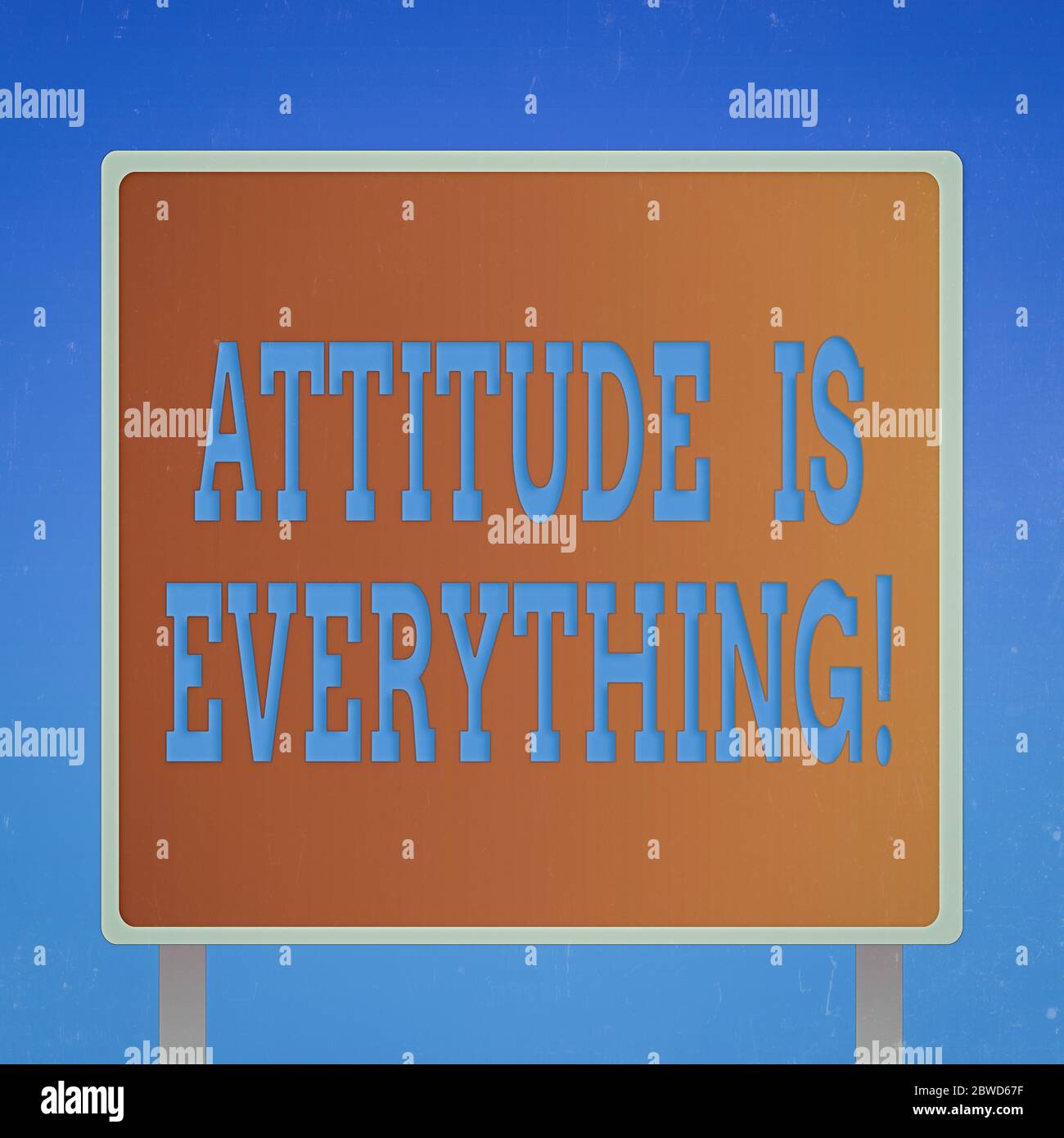 Conceptual hand writing showing Attitude Is Everything. Concept meaning ...