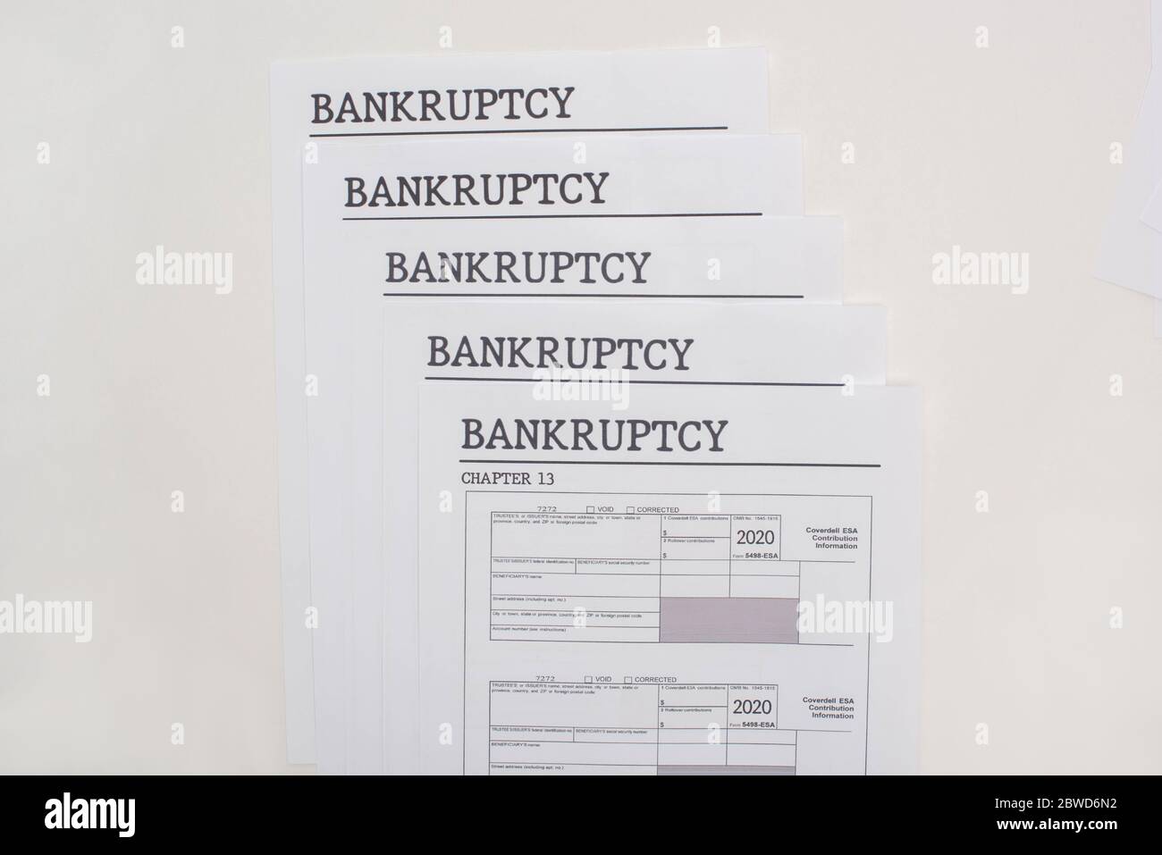 Bankruptcy papers hi-res stock photography and images - Alamy
