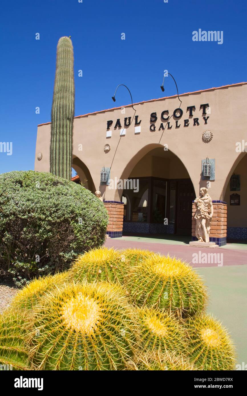Paul Scott Gallery on Main Street, Scottsdale, Phoenix, Arizona, USA ...