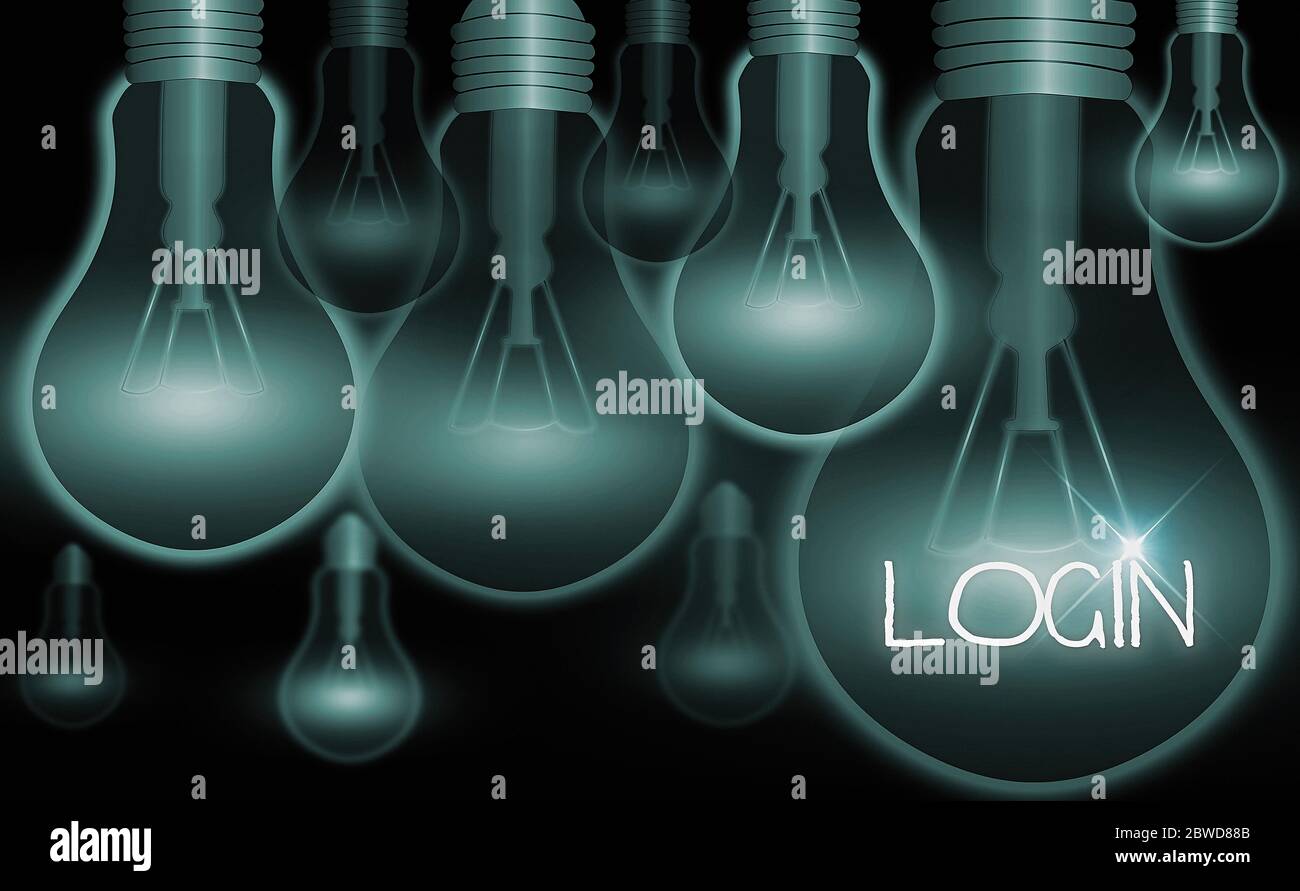 Conceptual hand writing showing Login. Concept meaning process by which ...