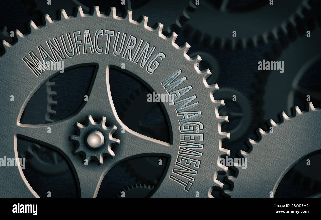 Conceptual hand writing showing Manufacturing Management. Concept ...