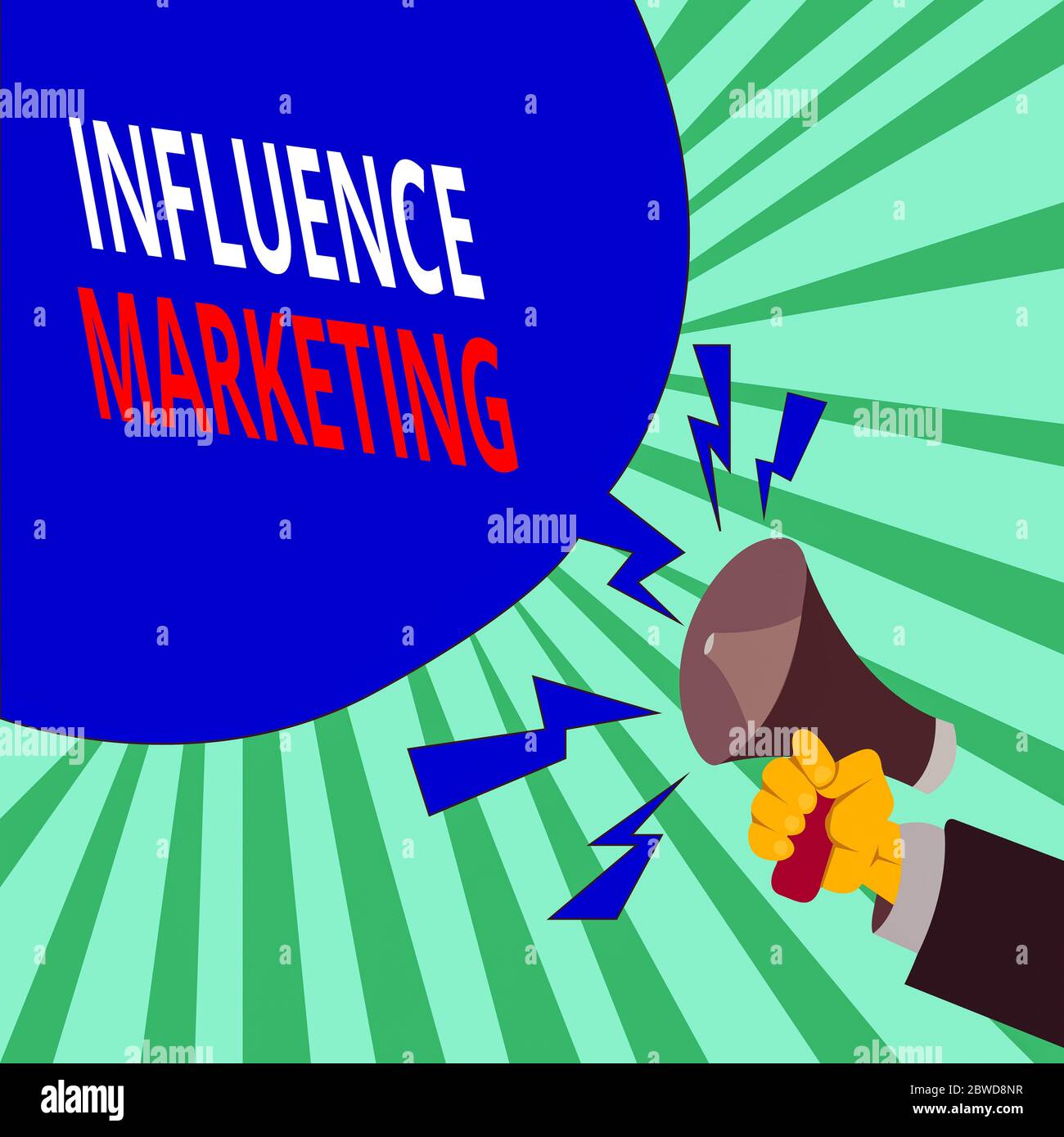 Text sign showing Influence Marketing. Business photo text form of ...