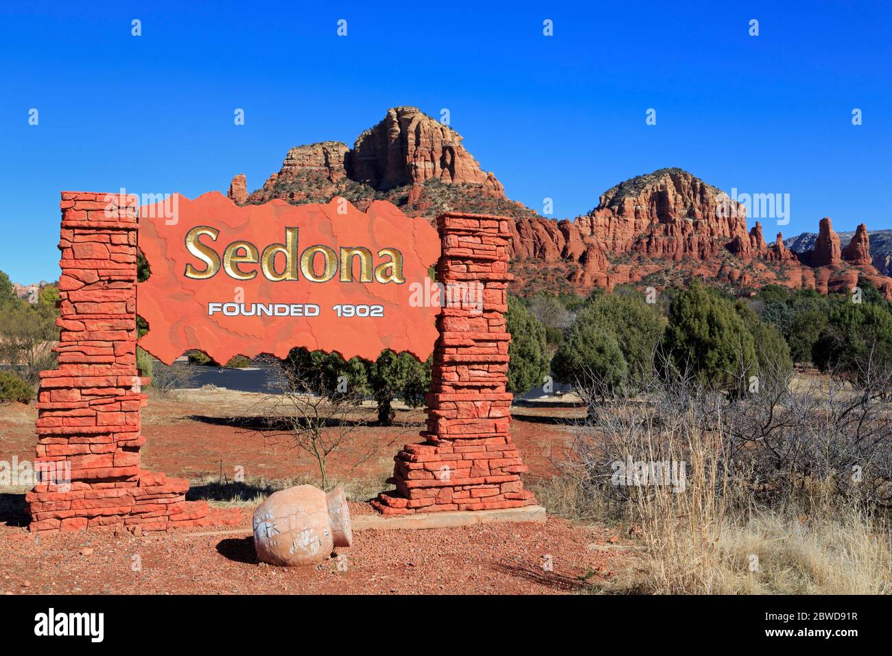 Sign in Sedona,Arizona,USA Stock Photo - Alamy