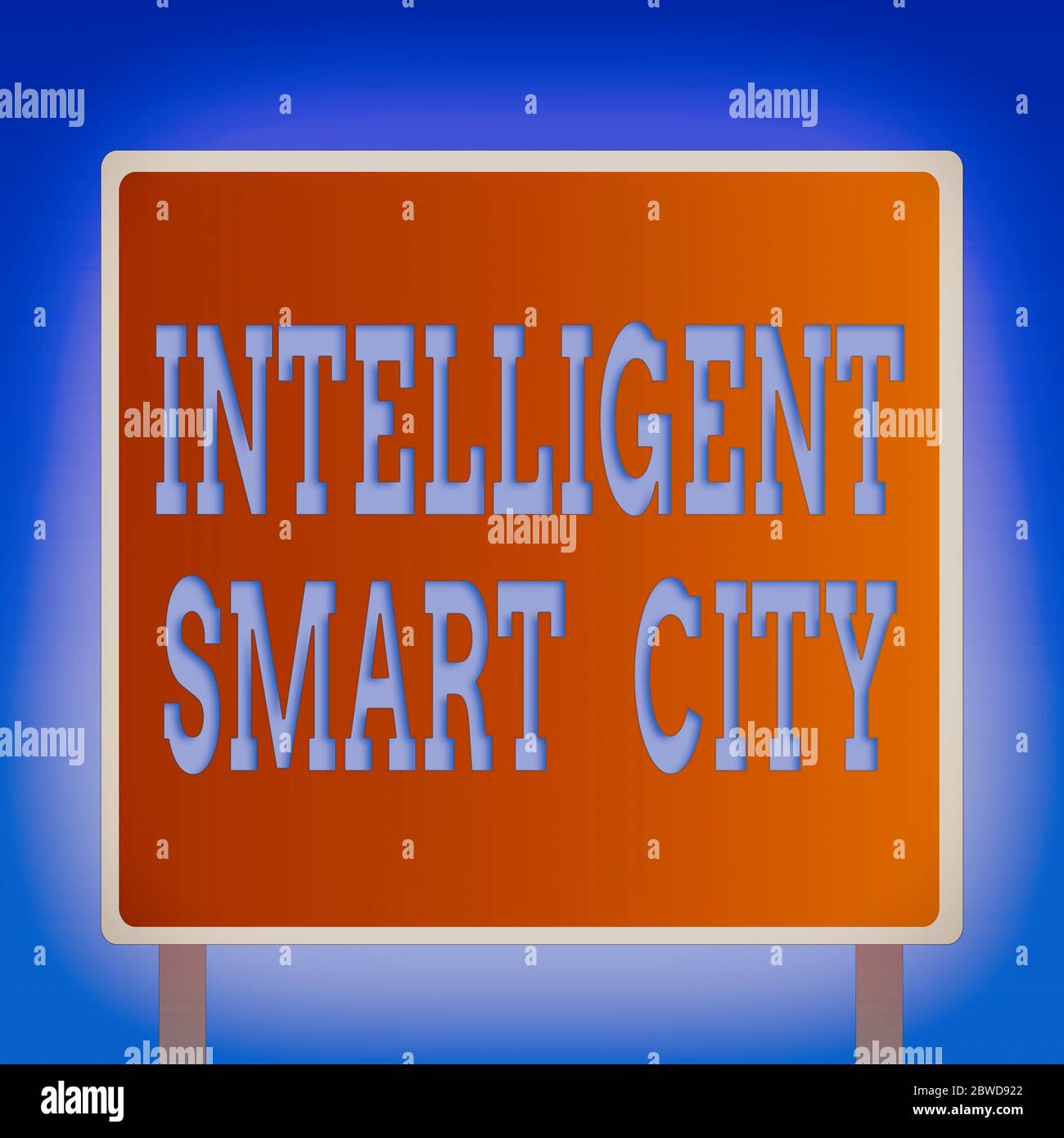 Conceptual hand writing showing Intelligent Smart City. Concept meaning ...