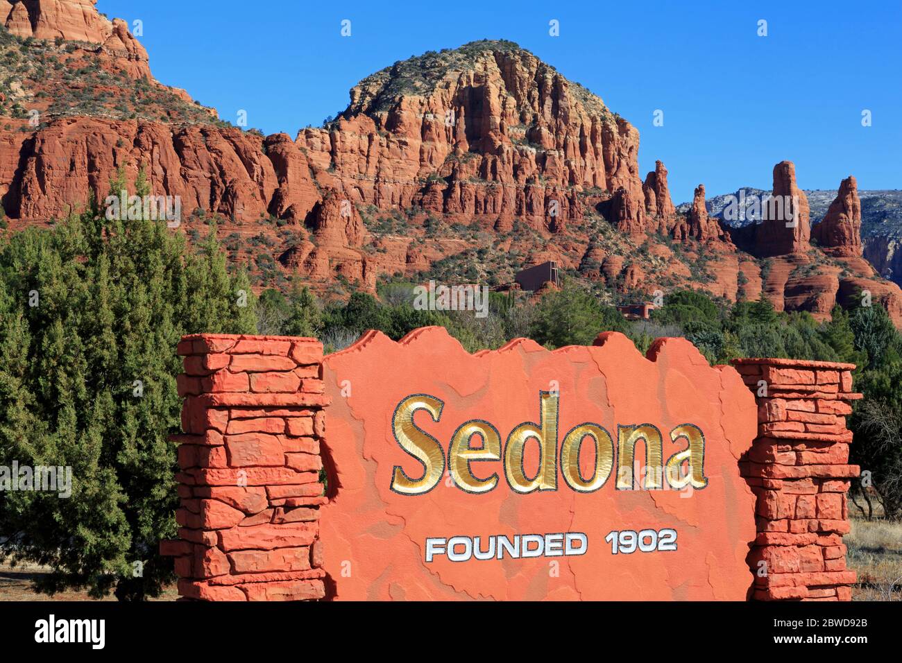 Sign in Sedona,Arizona,USA Stock Photo - Alamy