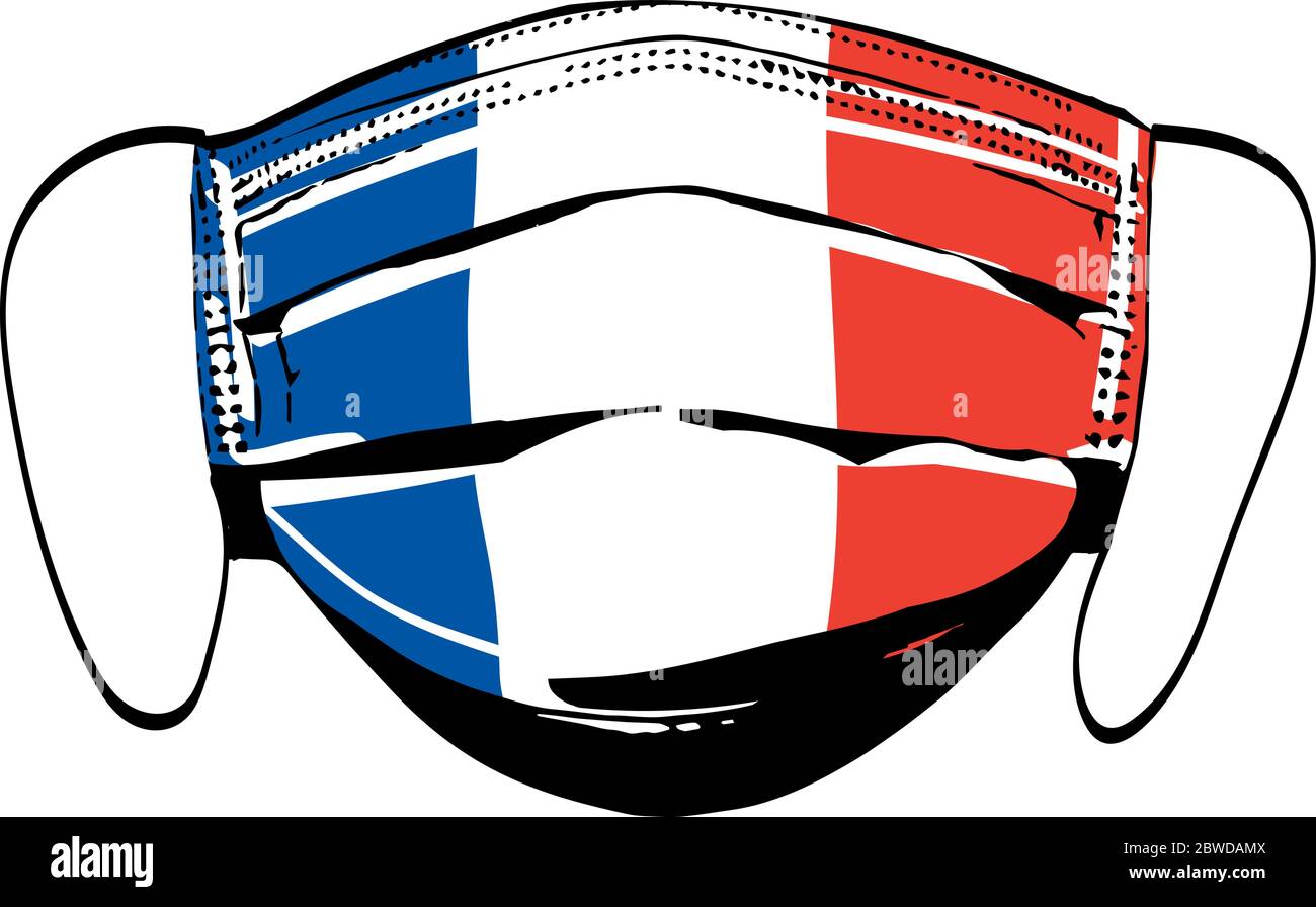 France covid19 mask Stock Vector Images - Alamy