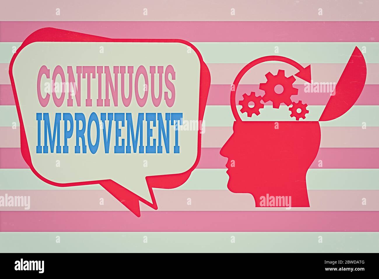 Text sign showing Continuous Improvement. Business photo showcasing ...