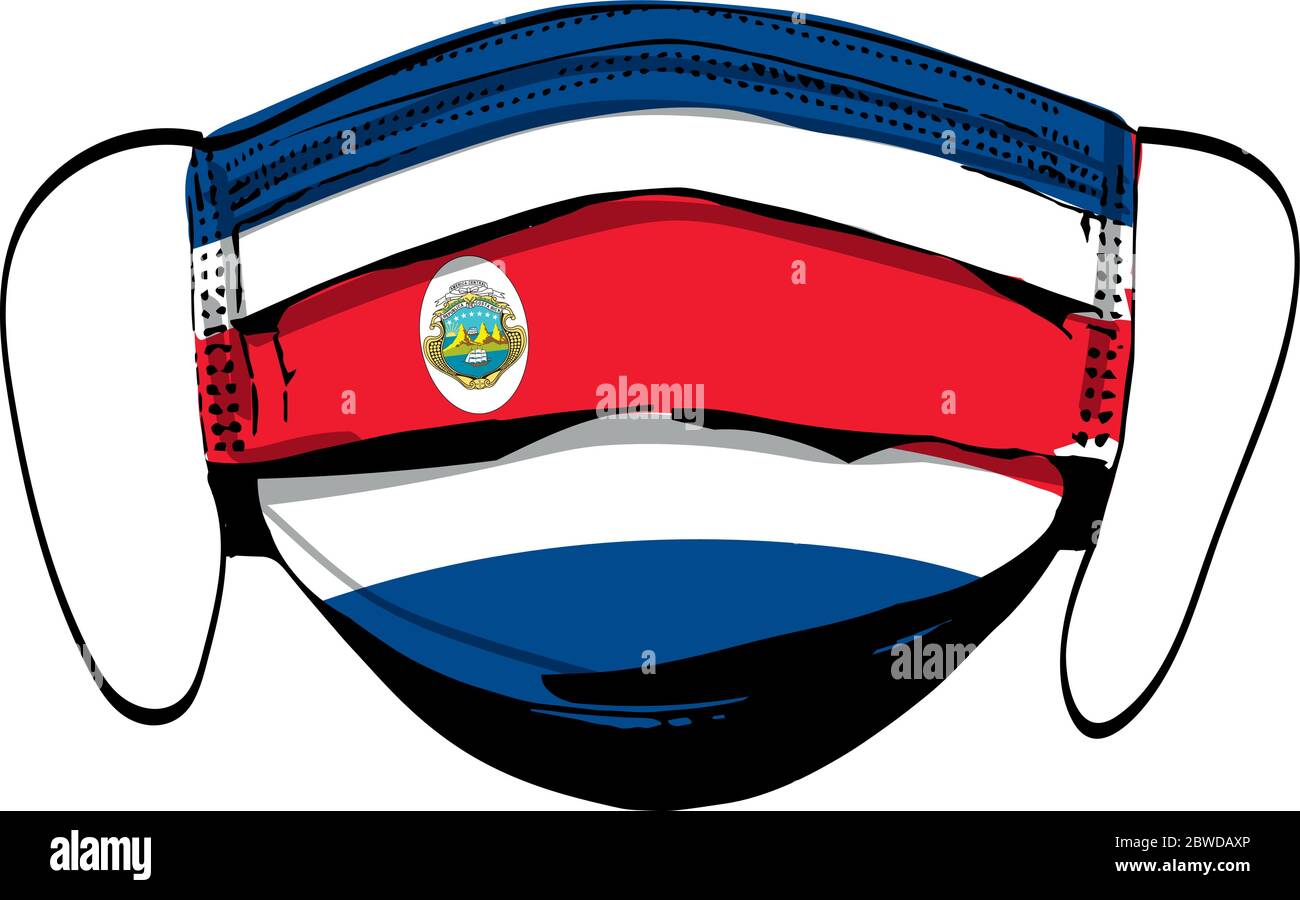 Costa Rican Flag Vector Vectors High Resolution Stock Photography and ...