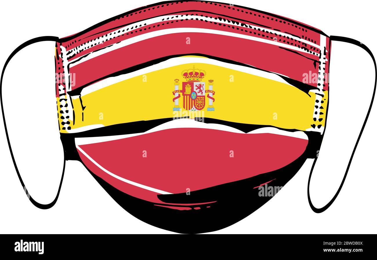 Spanish flu pandemic masks Stock Vector Images - Alamy