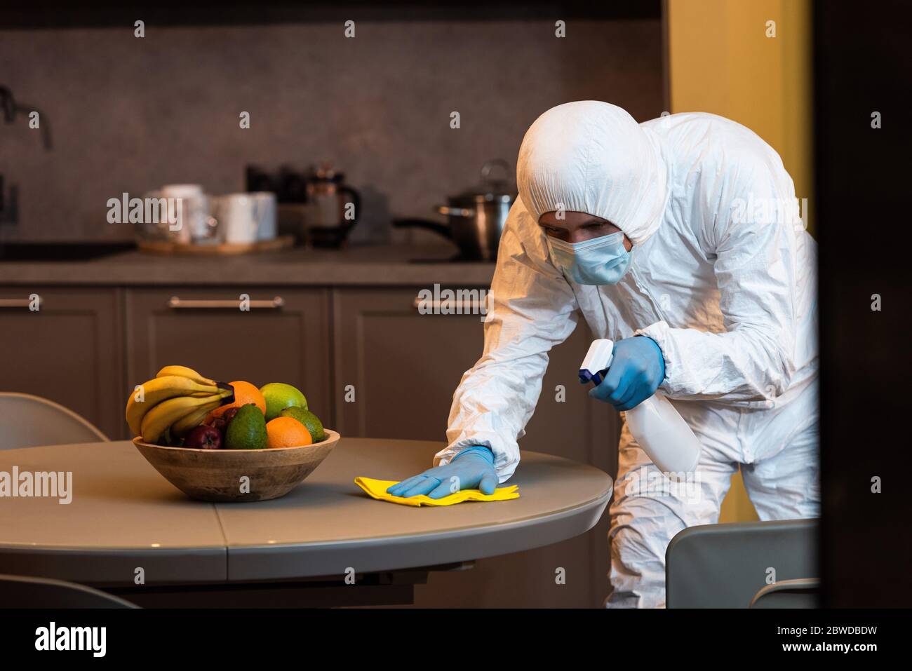 Hazmat suit in house hi-res stock photography and images - Alamy