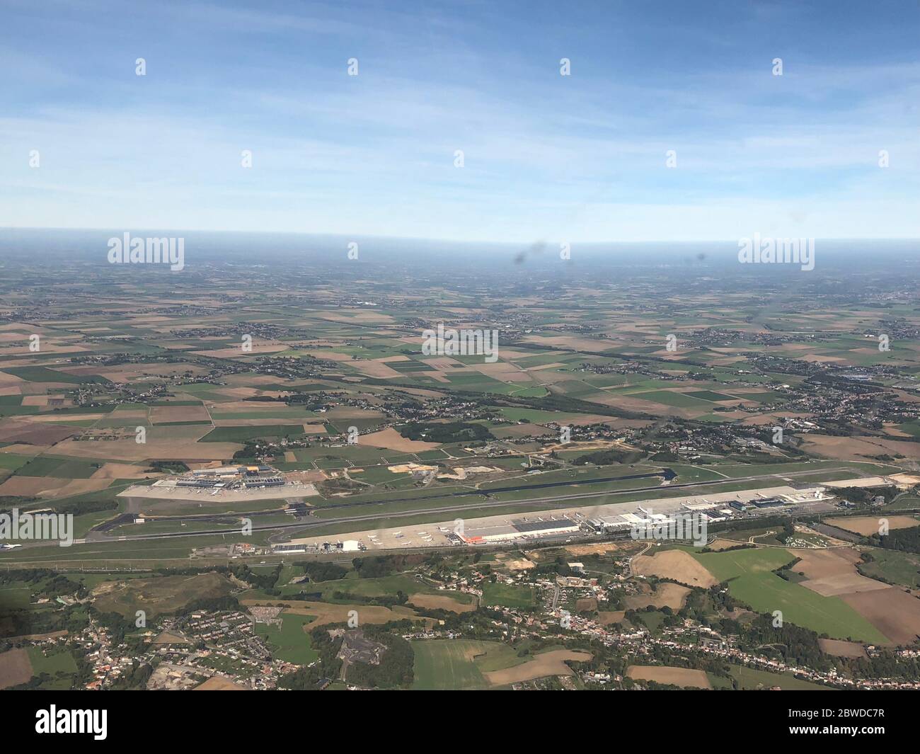 Flight across Germany in a propeller plane Stock Photo - Alamy
