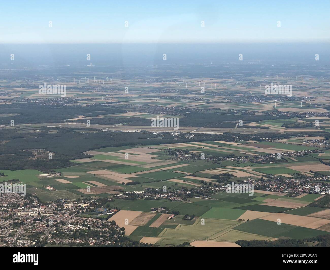 Flight across Germany in a propeller plane Stock Photo - Alamy
