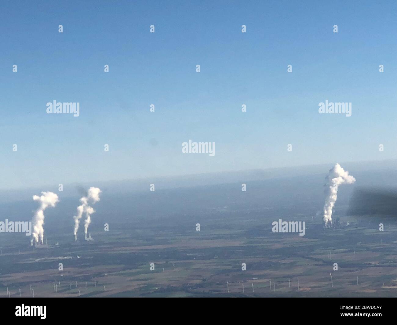 Flight across Germany in a propeller plane Stock Photo - Alamy